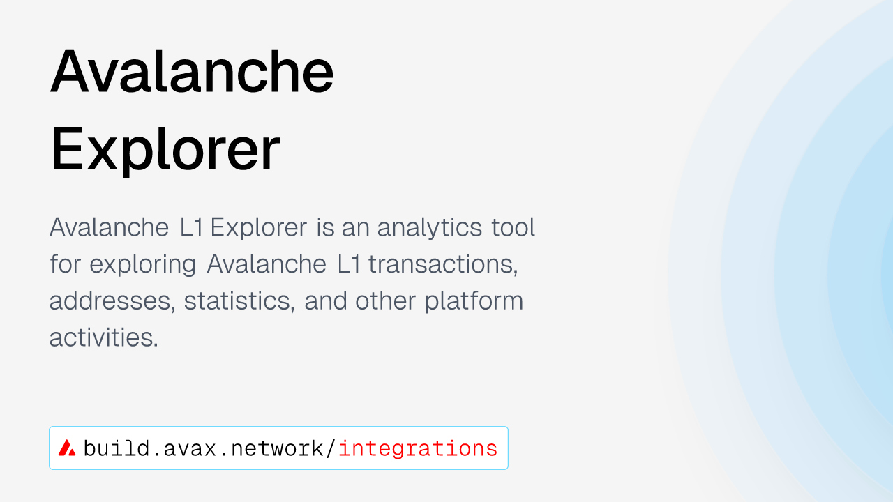 Avalanche Explorer | Avalanche Builder Hub Avalanche Explorer | Avalanche Builder Hub